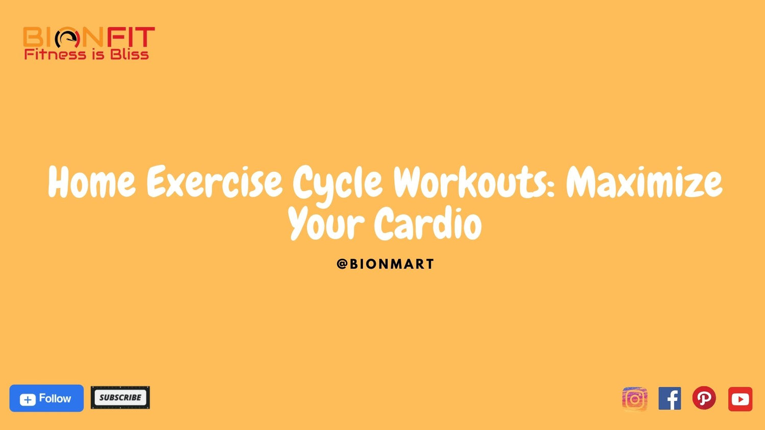 Home Exercise Cycle Workouts: Maximize Your Cardio - Bionmart