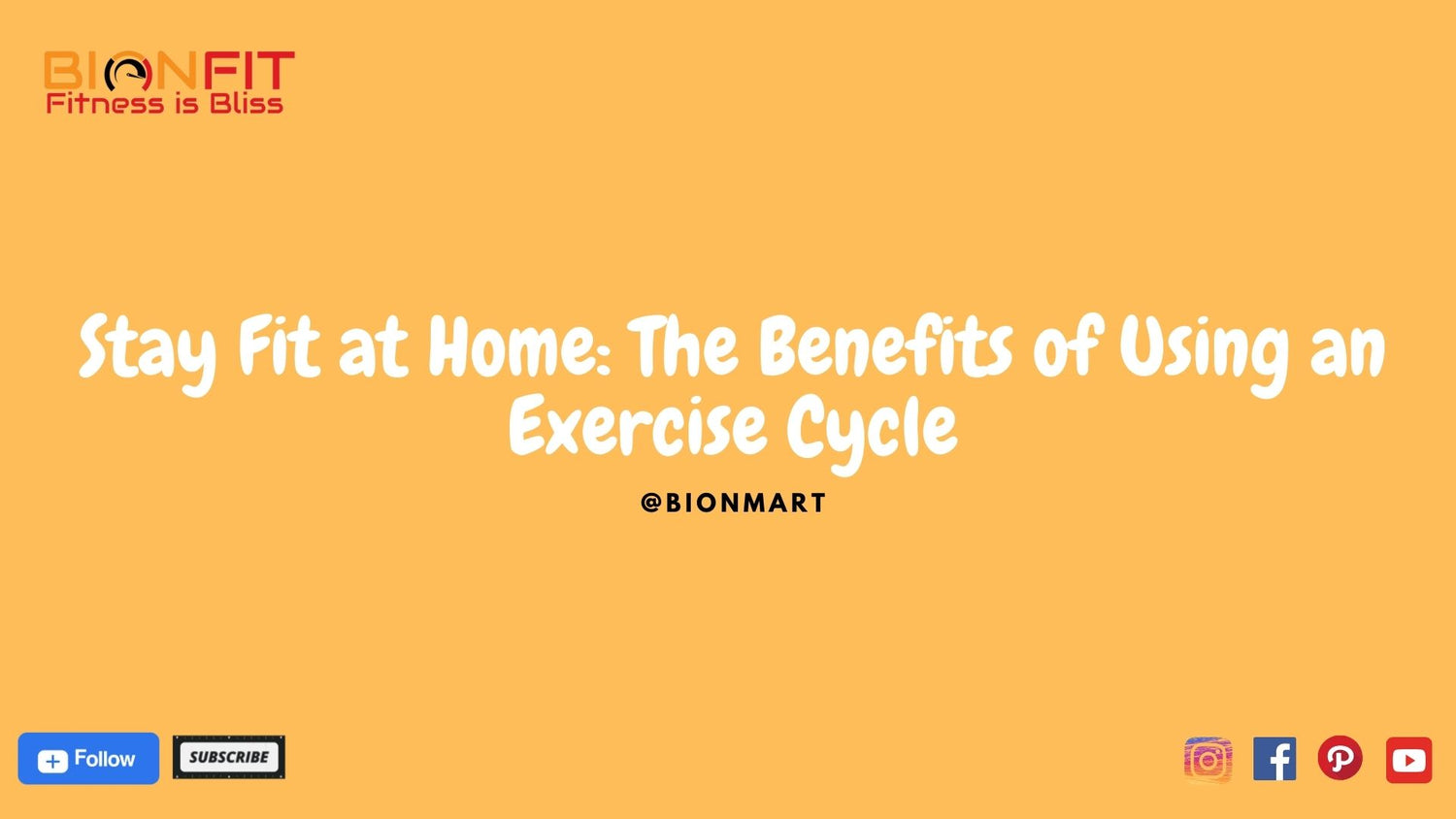 Home Exercise Cycle Benefits: Stay Fit at Home - Bionmart