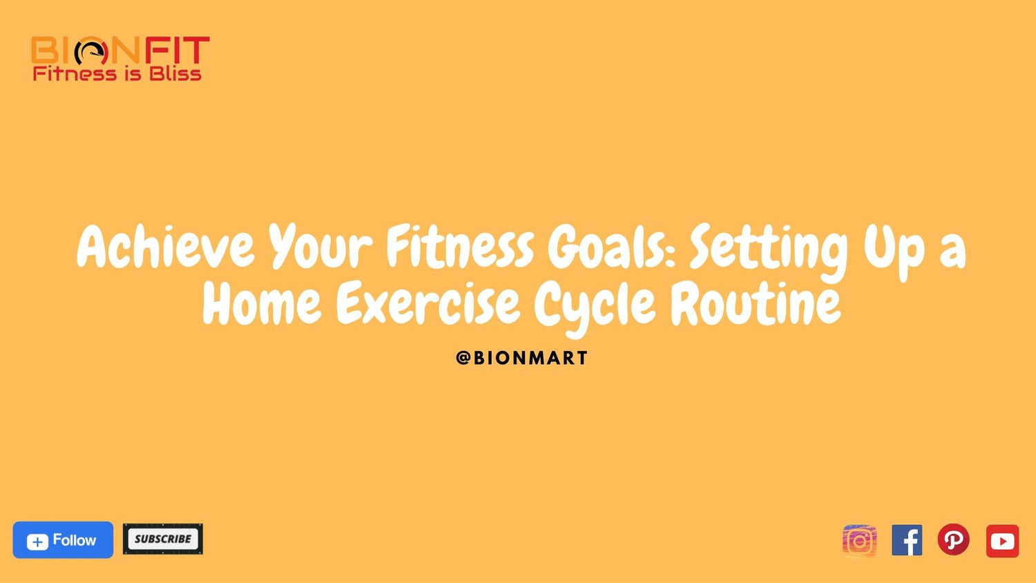 Home Exercise Cycle Routine: Achieve Your Fitness Goals - Bionmart